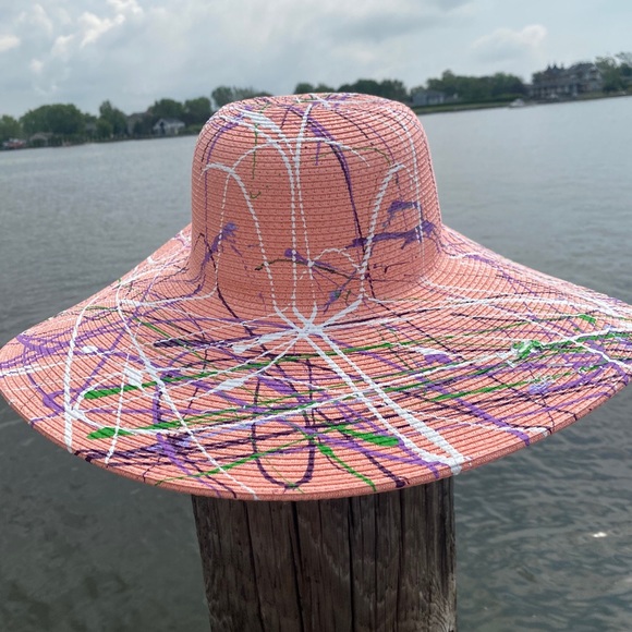 Accessories | Custom Painted Sun Hat | Poshmark